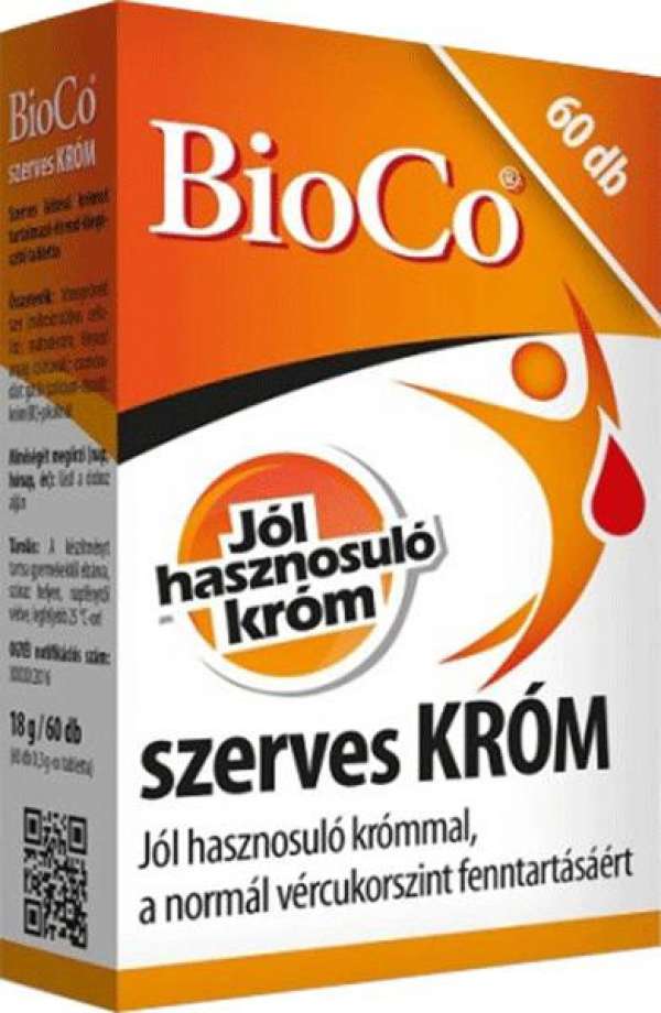 Bioco szerves króm tabletta 60 db - Bioszállító