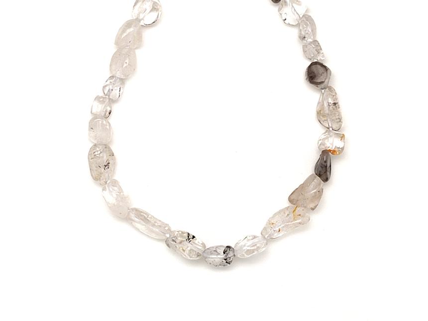 Kvarc pebble B 6-10mm – ékszerkészítő alapanyag (füzér) - R.M Ékszer