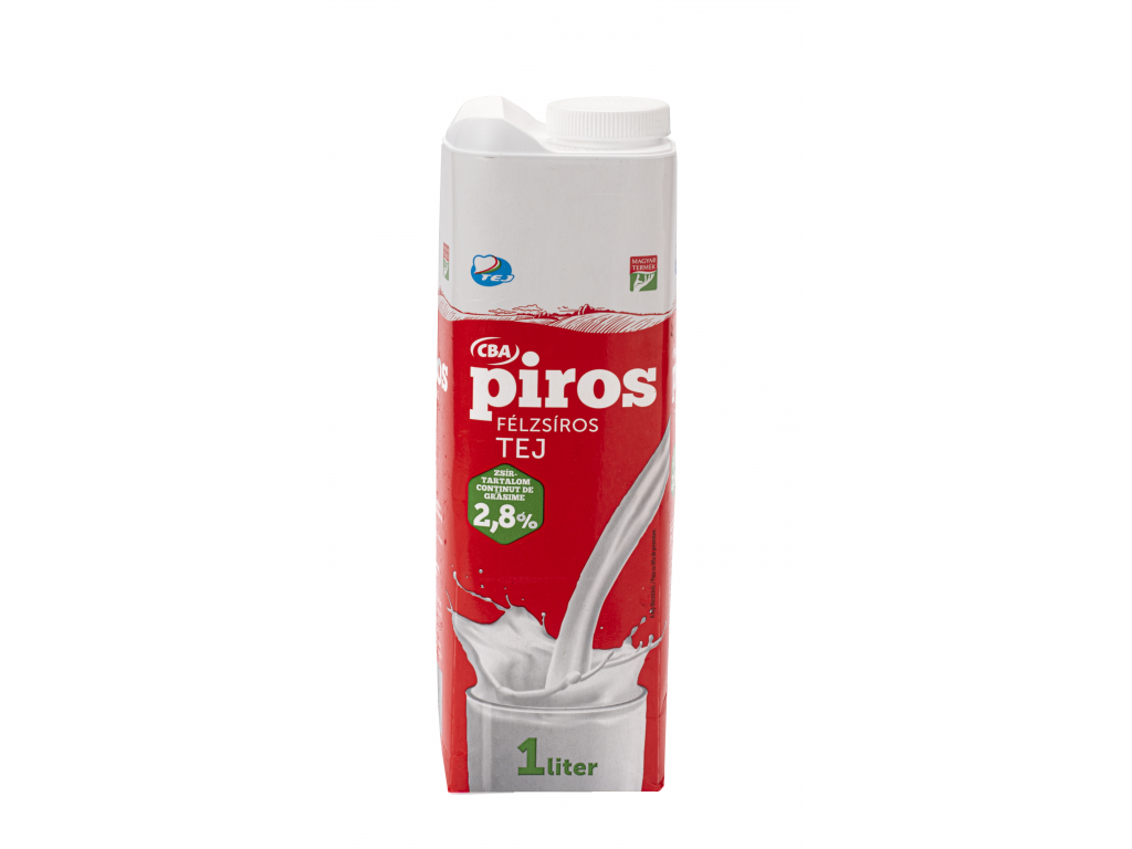 CBA PIROS ESL tej 2,8% 1l - CBA Príma