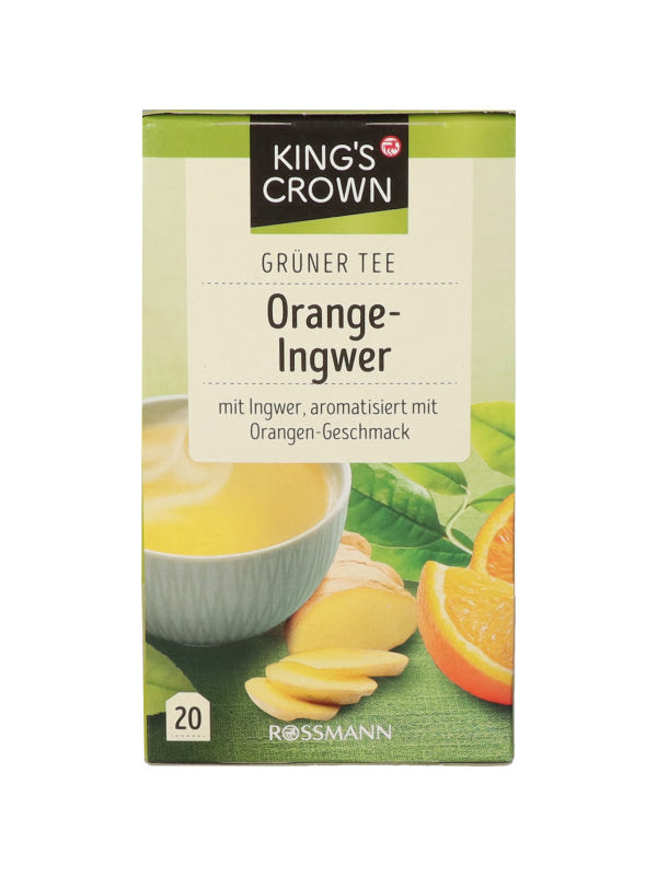 King's Crown Tea zöld tea , narancs-gyömbér - 35 g - Rossmann