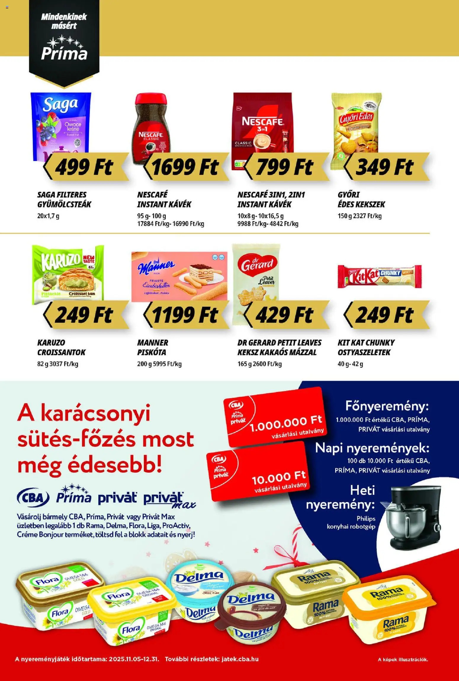 CBA PRÍMA Akciós Újság >> 2025.11.19-ig > Akciós újság CBA Príma